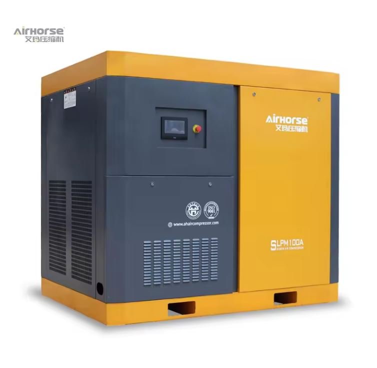 100HP Two Stage Screw Air Compressor Rotary Screw Air Compressor 75 kw ...